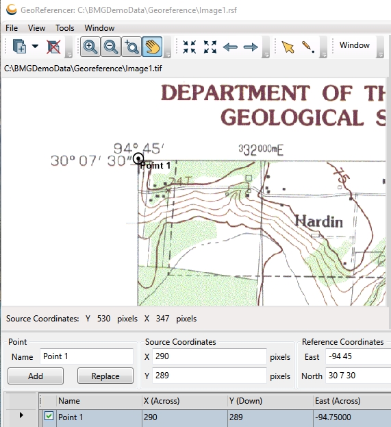 Georeferencing a Raster Image