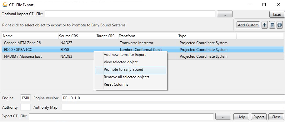 Export Objects to CTL