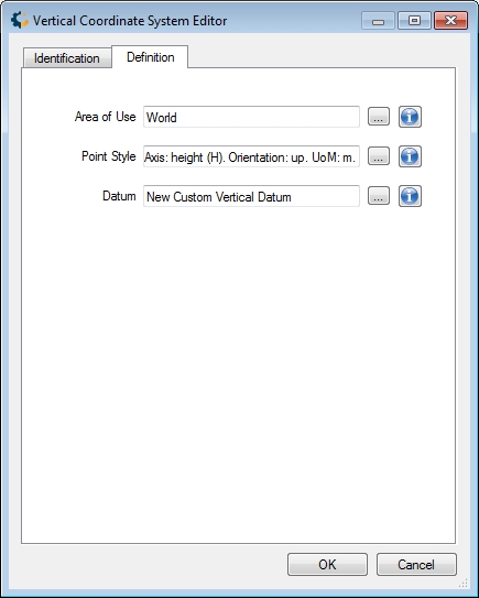Vertical Reference Definitions