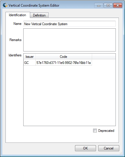 Vertical Reference Definitions