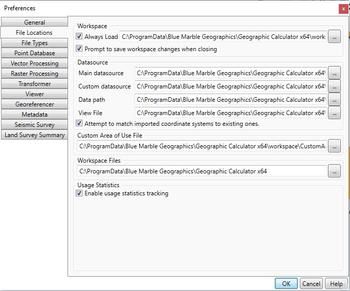 Geographical Filing System