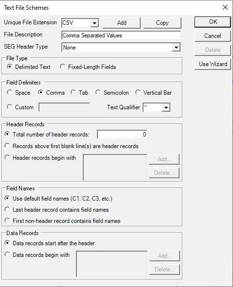 Text File Schemes Text File Schemes
