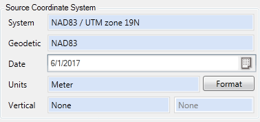 Drag and Drop Coordinate System Definitions