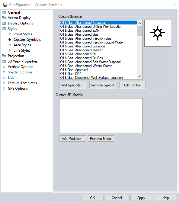 Custom Symbol Configuration