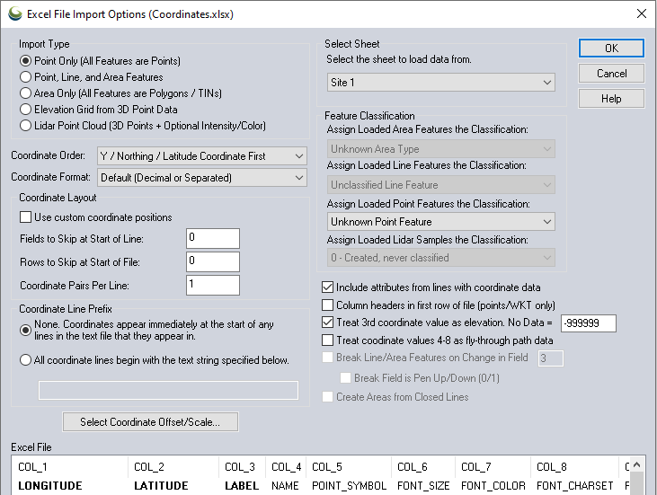 Loading Microsift Excel Files
