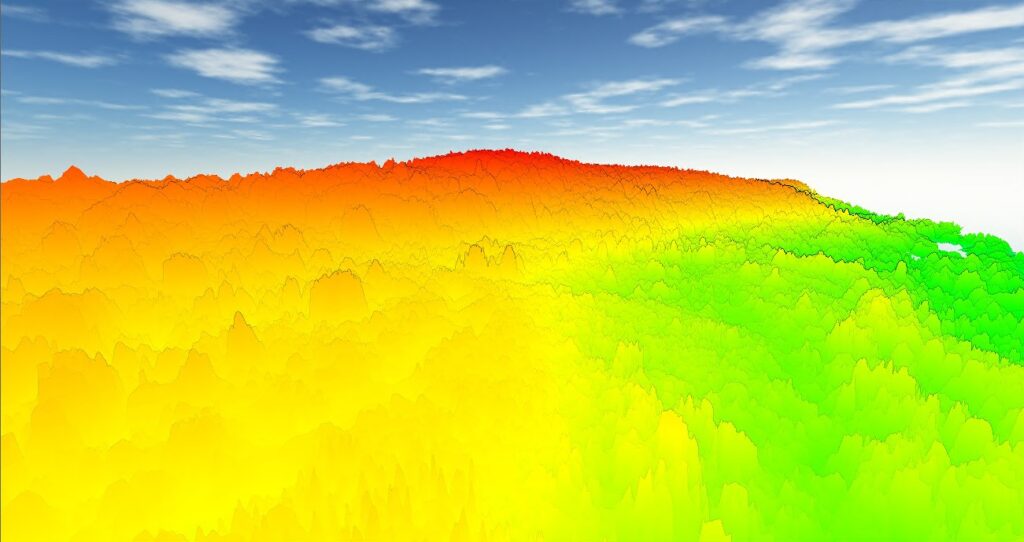 Canopy Height Models derived from Lidar in Global Mapper Pro
