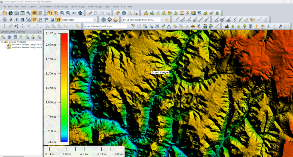 Free Elevation Data Sources to Use in Global Mapper - Blue Marble ...