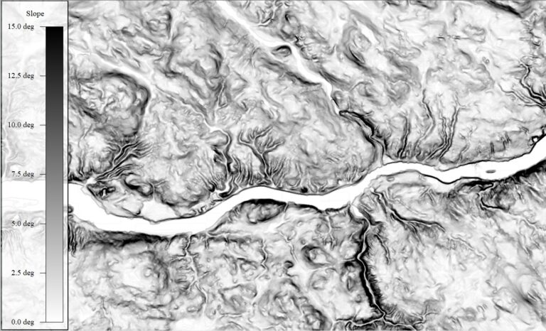 Easily Created Slope Maps in Global Mapper