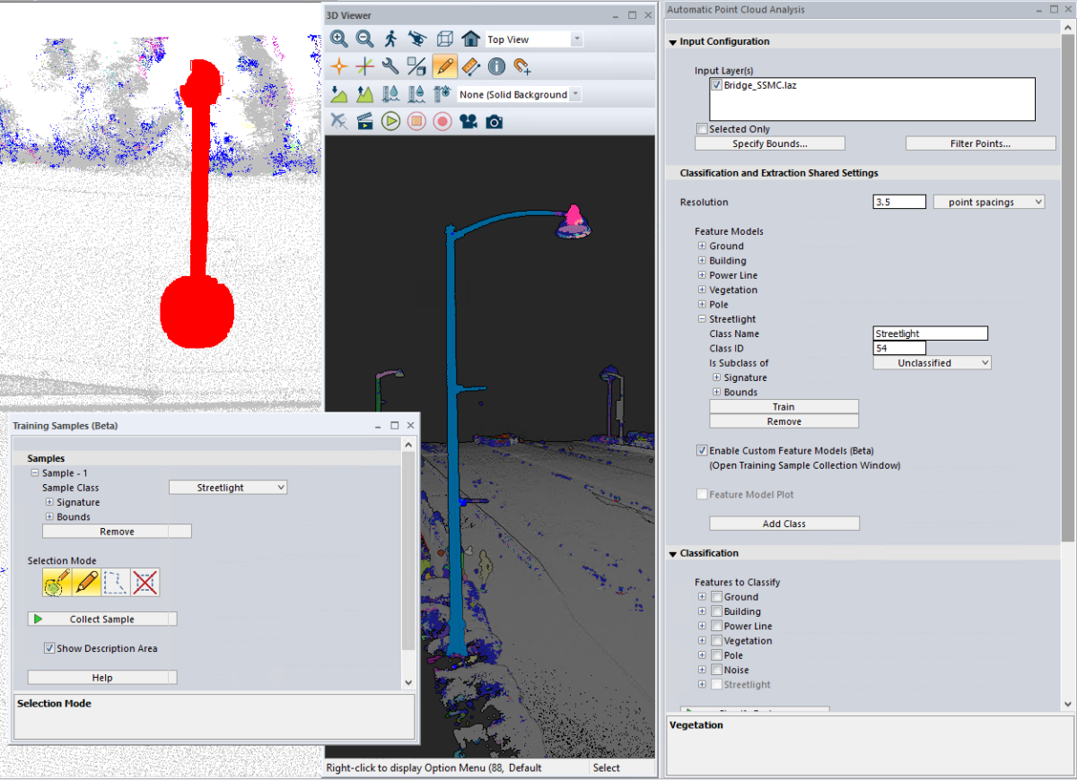 Using Machine Learning to Classify Unique Features in Lidar Data
