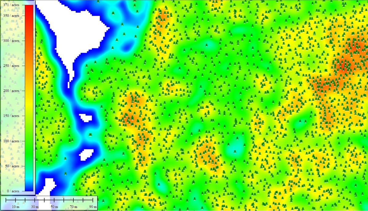 How to Create a Forest Density Map from Lidar