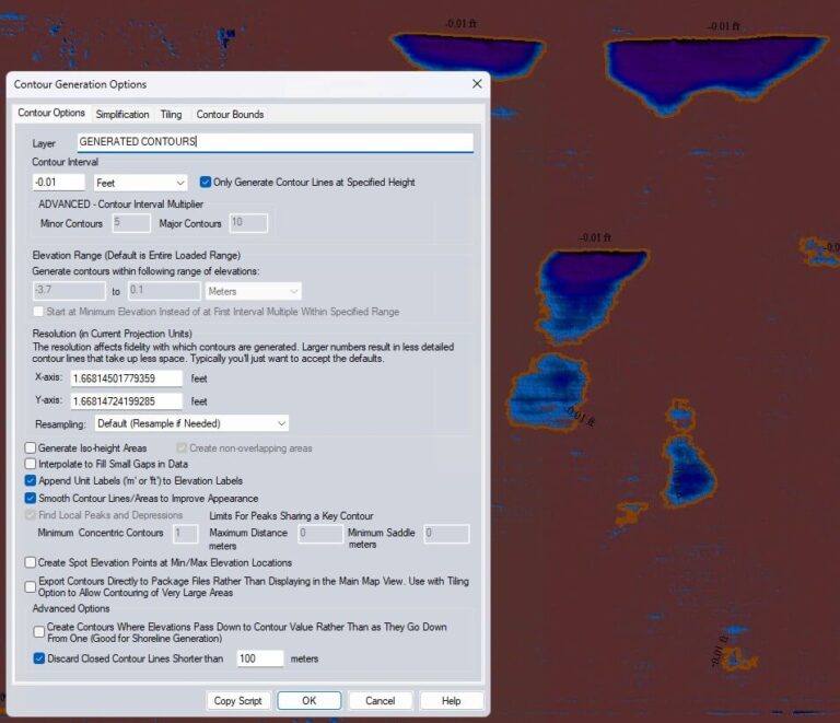 Depression Terrain Features in Raster Data