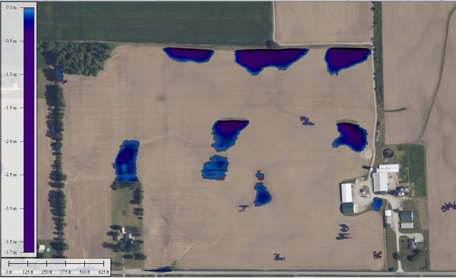 Depression Terrain Features in Raster Data